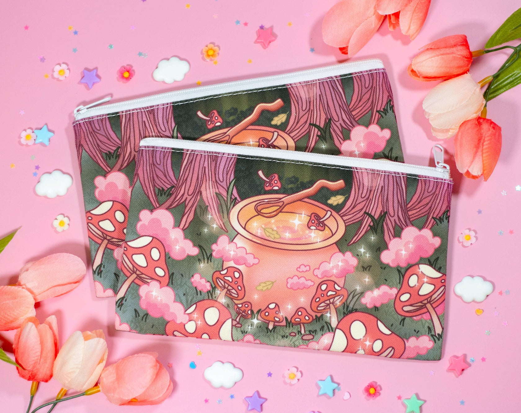 Mushroom Cottagecore Pencil Case – Unicorn Eclipse