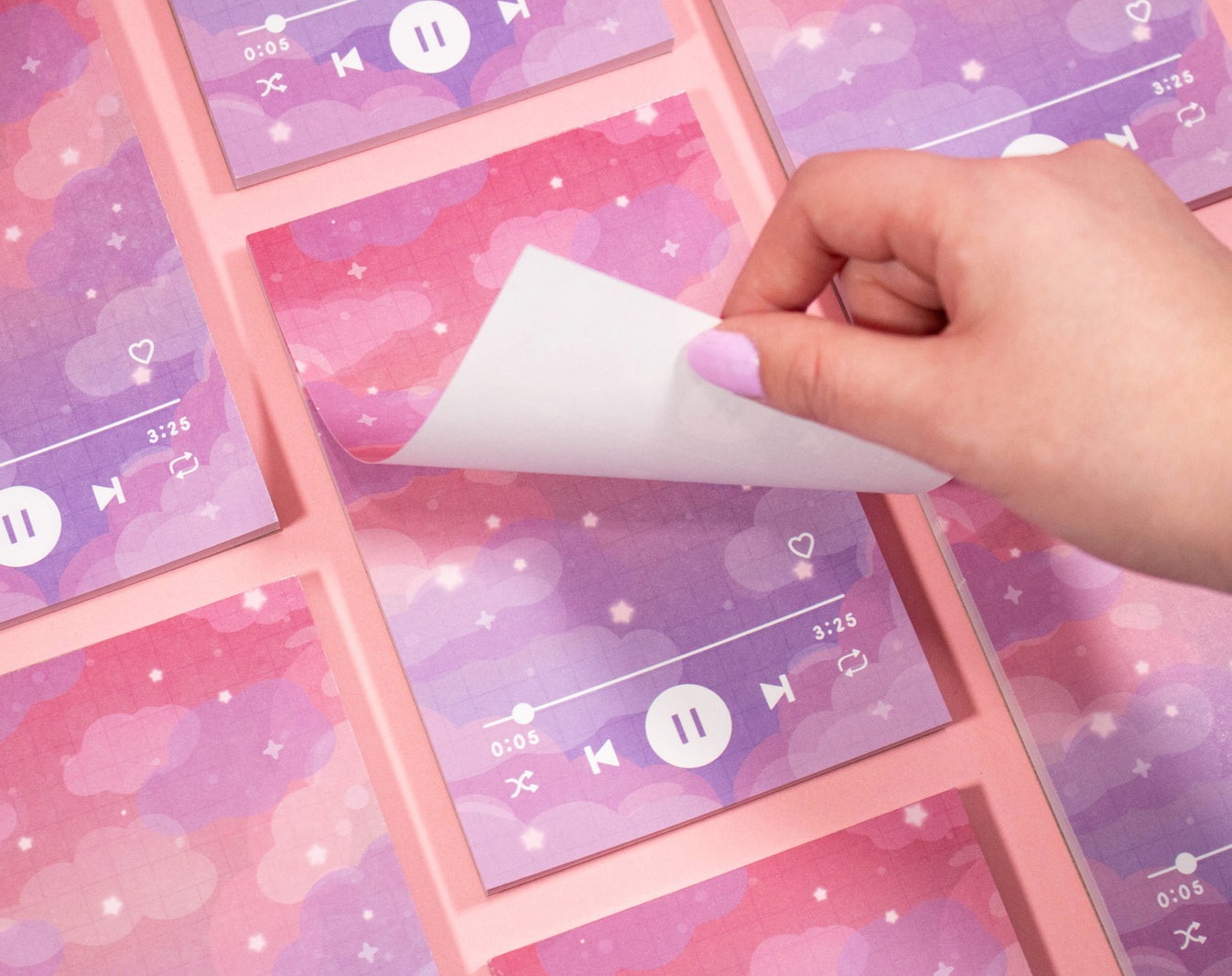 Sunset Music Player Notepad – Unicorn Eclipse